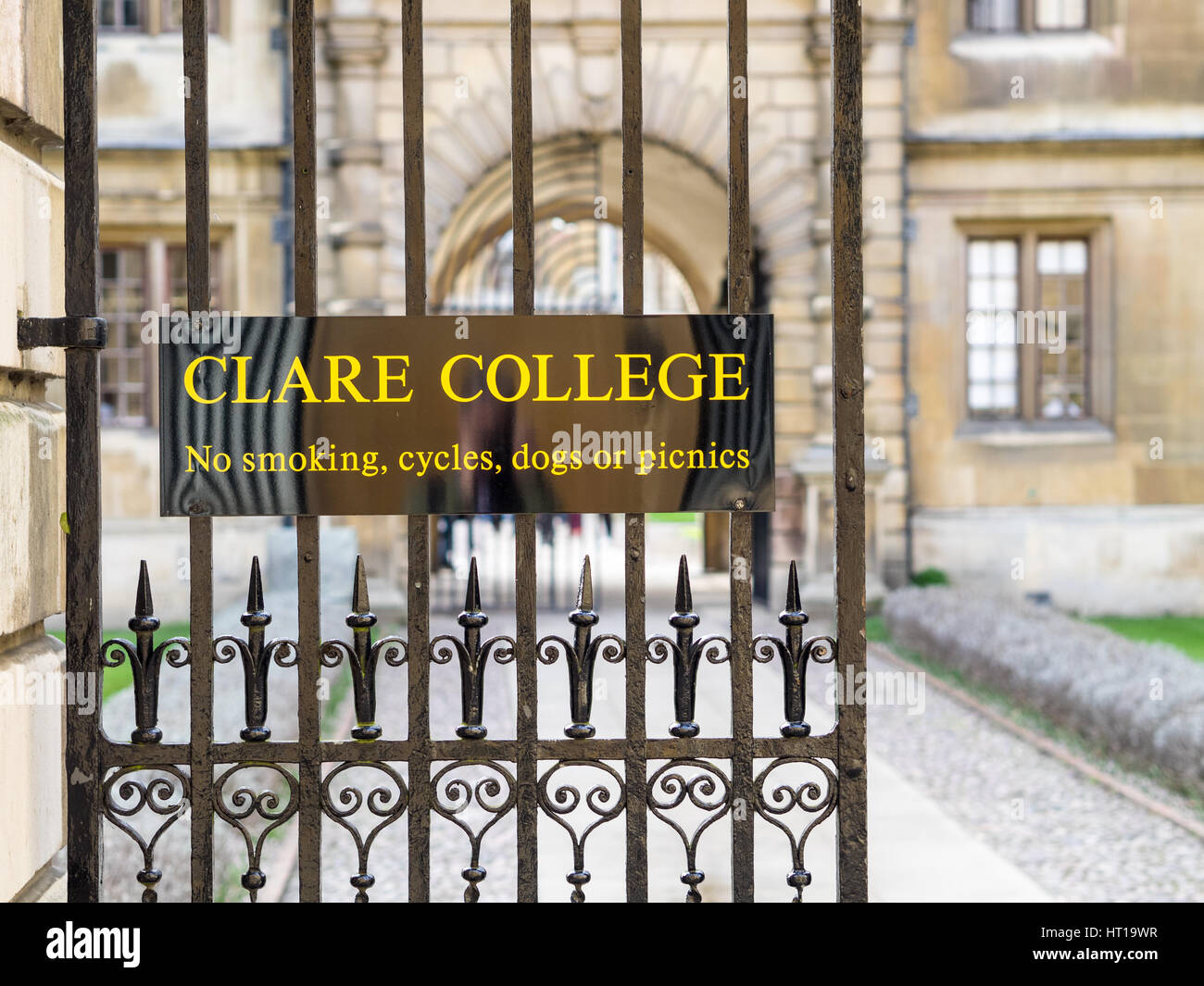 Clare college gates hi-res stock photography and images - Alamy