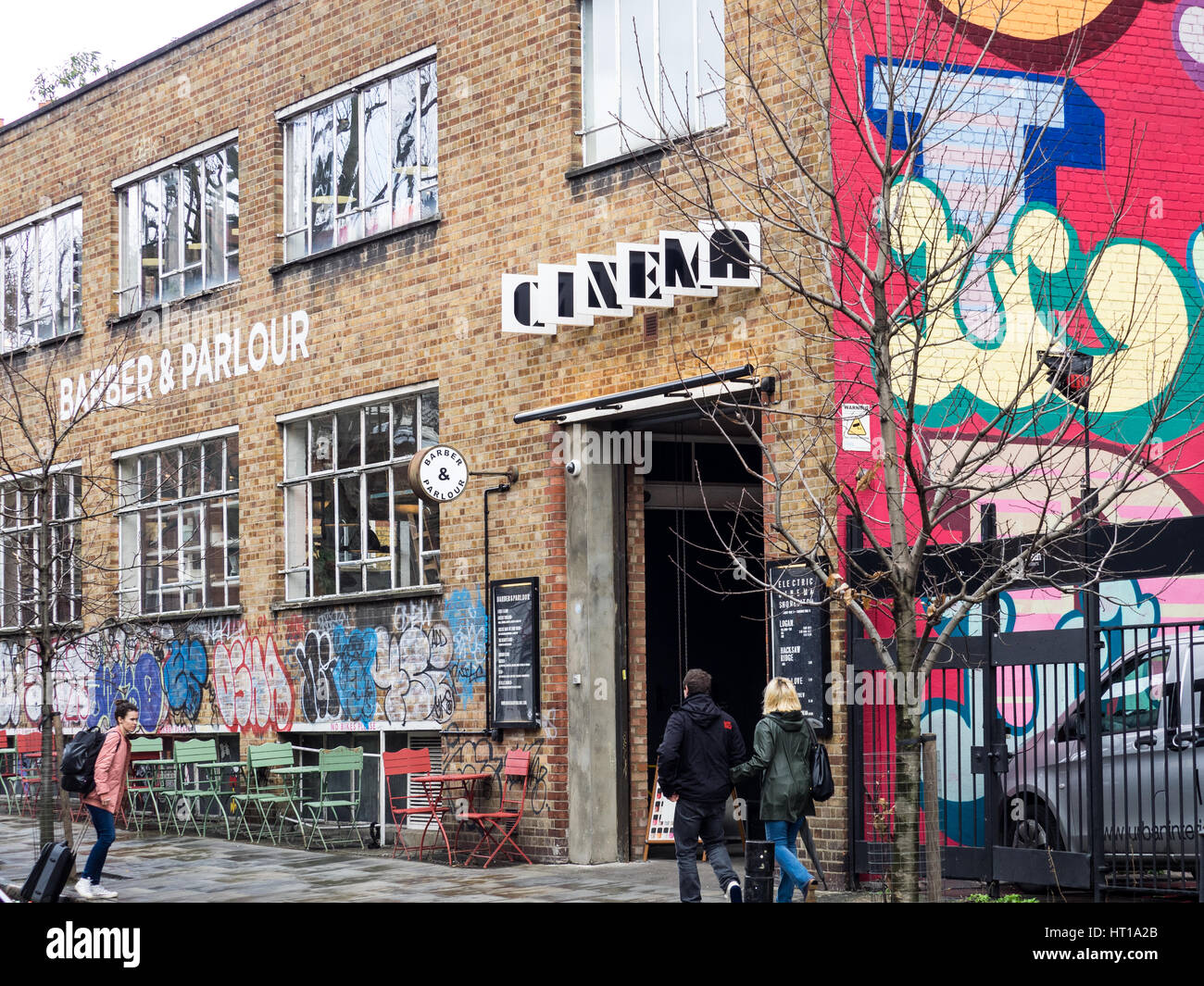 The Electric Cinema in London's fashionable Shoreditch area Stock Photo ...