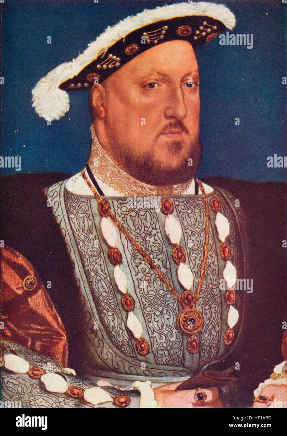'King Henry VIII', c1537. Artist: Hans Holbein the Younger Stock Photo ...