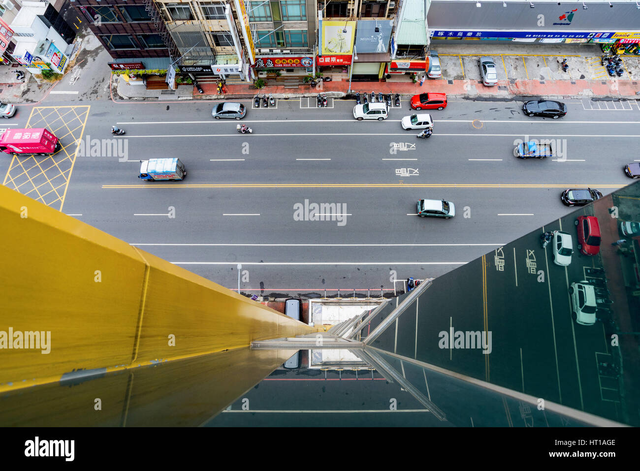 CHIAYI, TAIWAN - NOVEMBER 22: This is A view of downtown Chiayi from a ...