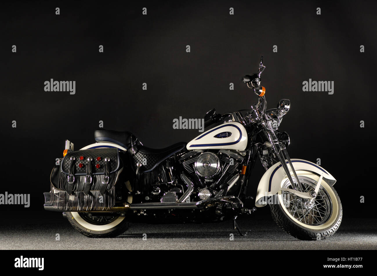 Harley Davidson soft tail springer 2005. Artist: Simon Clay Stock Photo ...