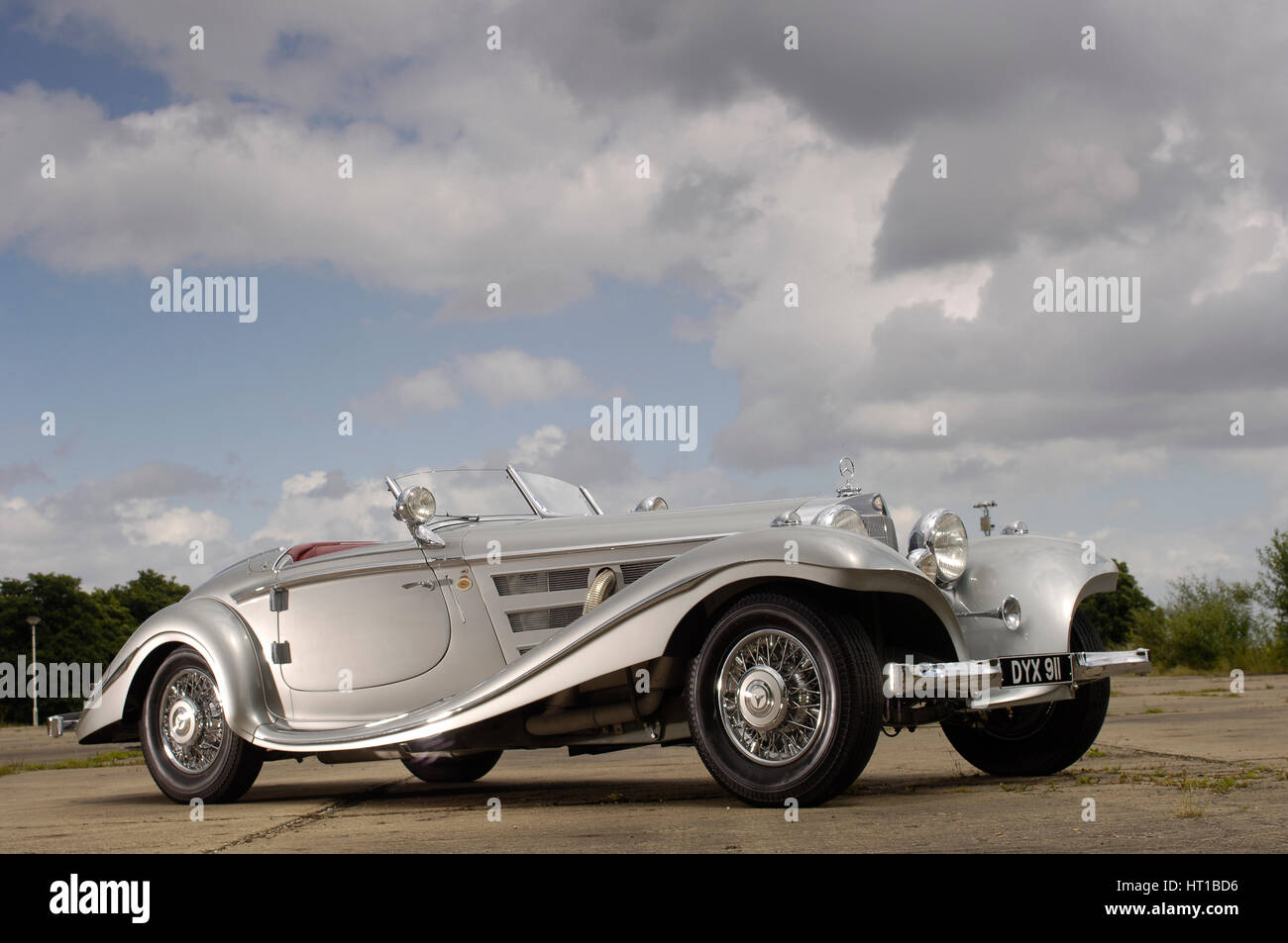 1937 Mercedes Benz 540 k special roadster. Artist: Simon Clay Stock ...