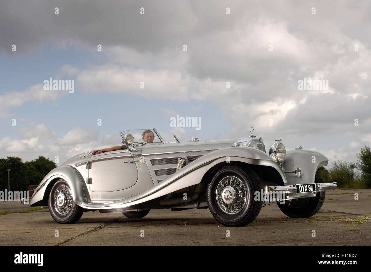 1937 Mercedes Benz 540 k special roadster. Artist: Simon Clay Stock ...