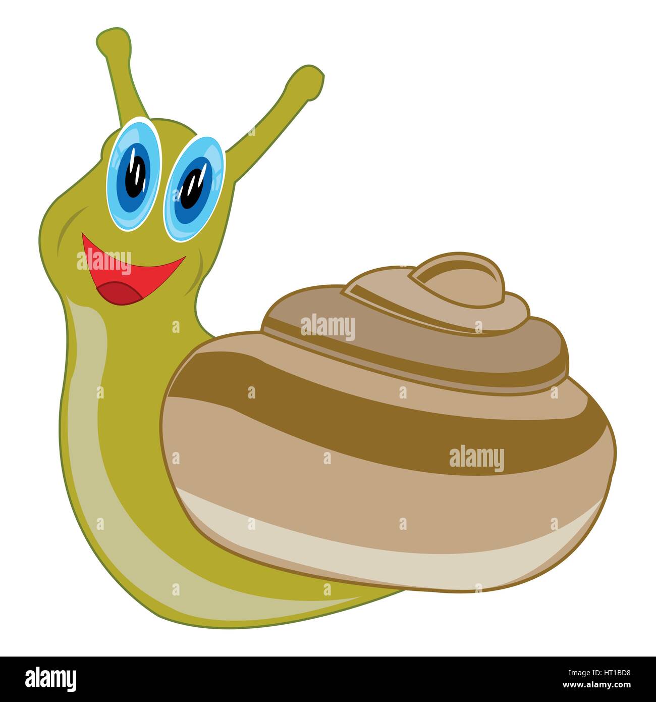 Cartoon of the snail on white background is insulated Stock Vector ...