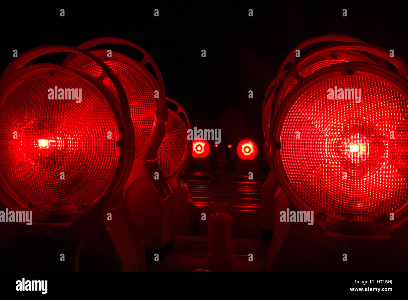 Red warning light for construction site hi-res stock photography and ...