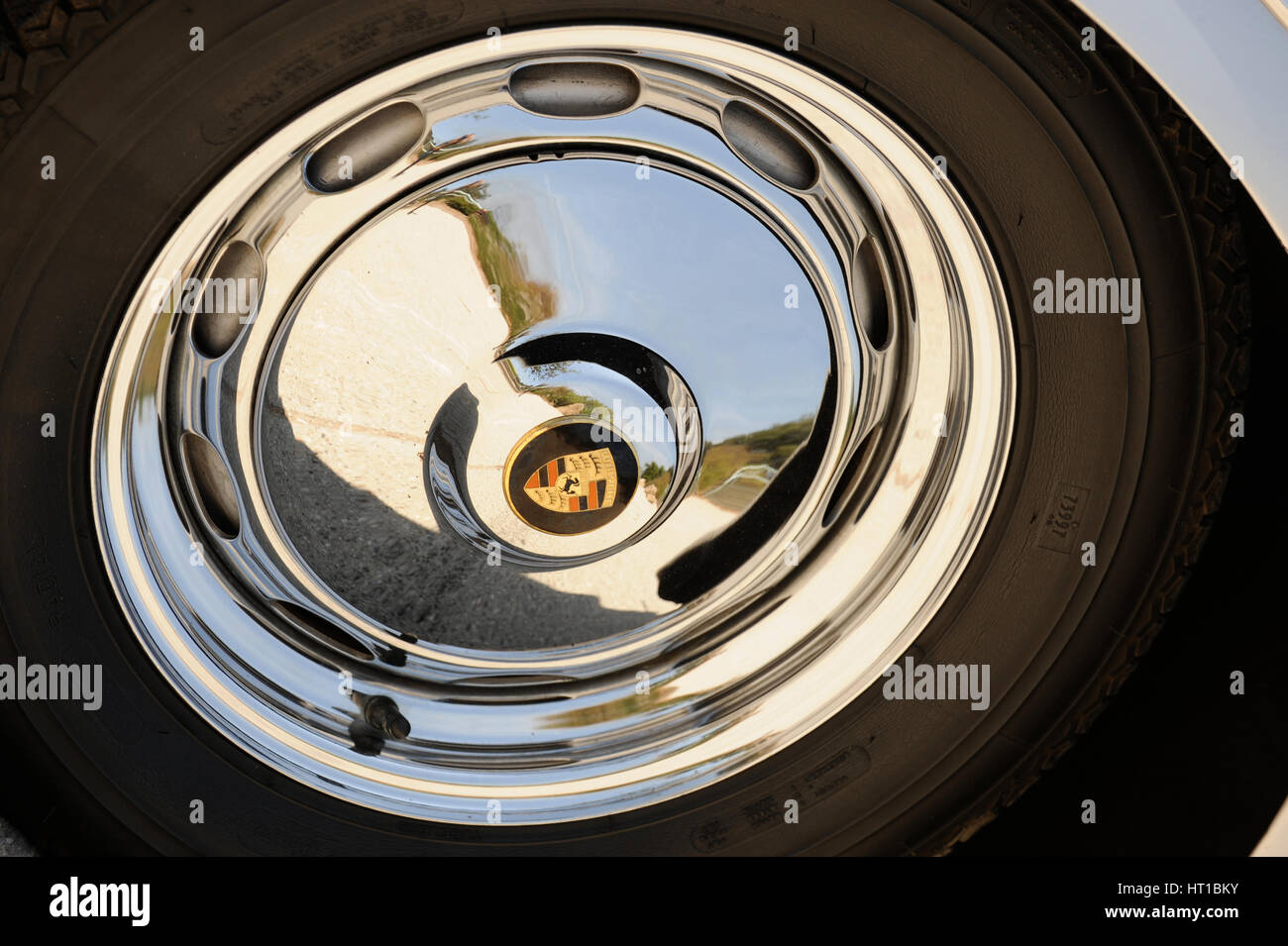 Porsche Speedster 356 1600 Super 1958. Artist: Simon Clay Stock Photo ...