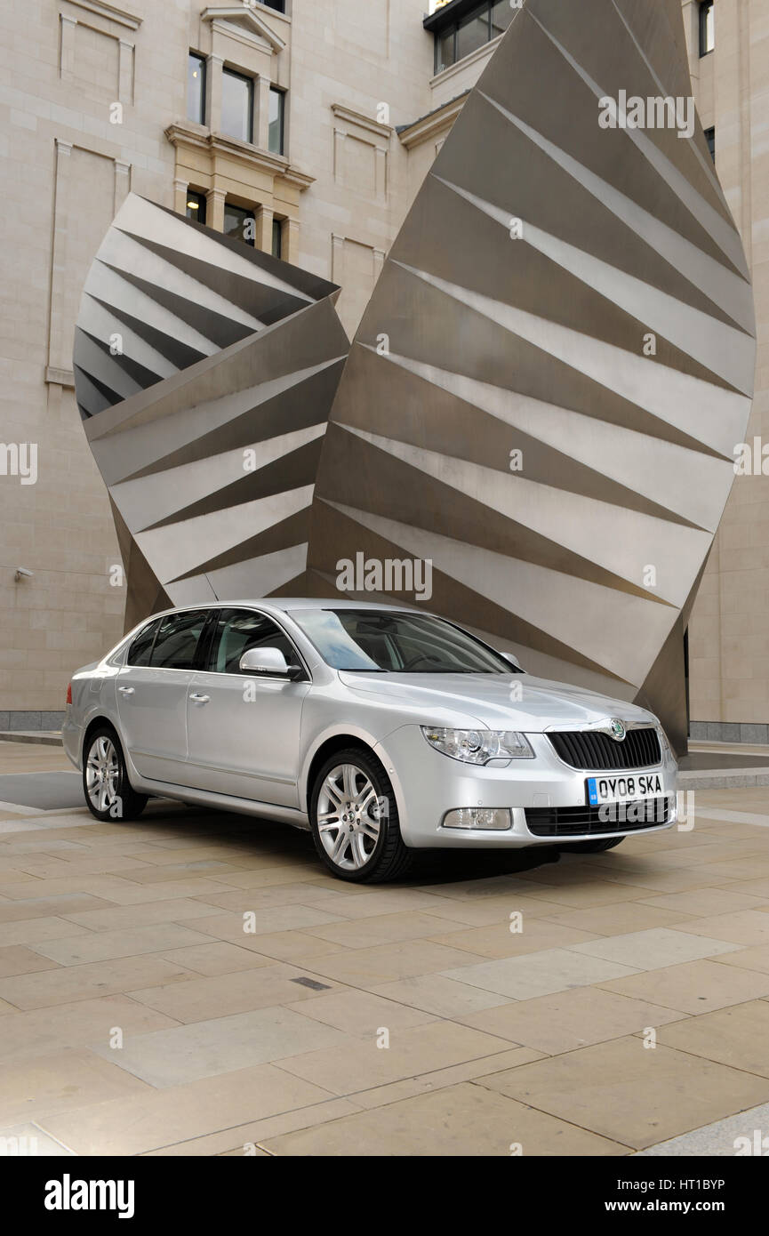 Skoda SUPERB 2008. Artist: Simon Clay Stock Photo - Alamy