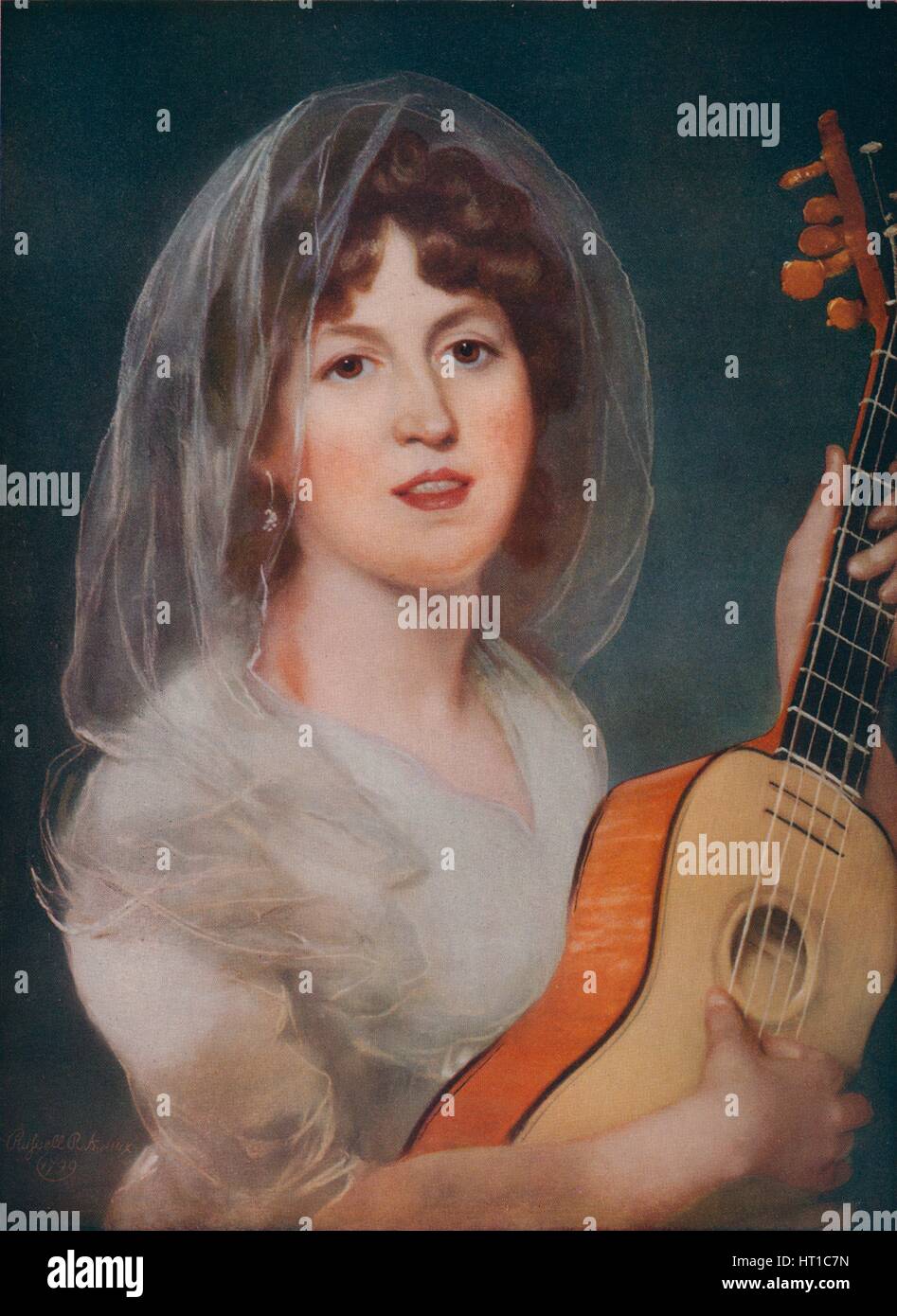 'Elizabeth Bannister',1799. Artist: John Russell Stock Photo - Alamy