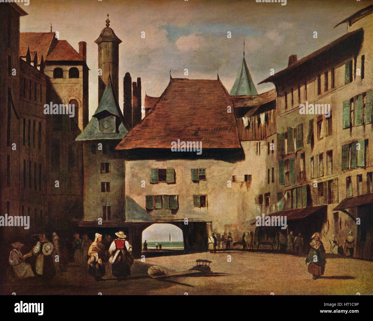 'La Place du Molard, Geneva,' c1830. Artist: Richard Parkes Bonington ...