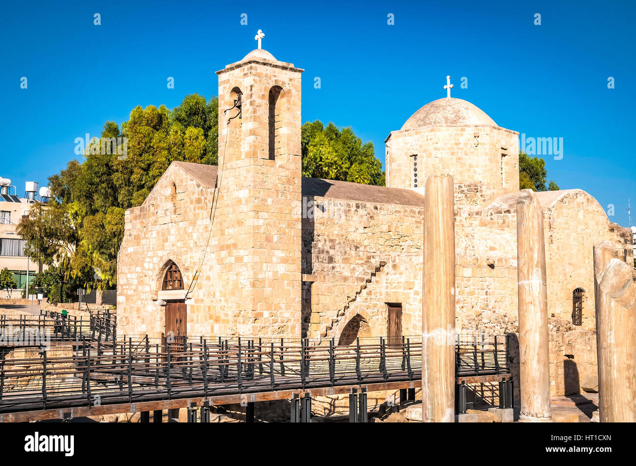 Panagia Chrysopolitissa Basilica. Paphos, Cyprus Stock Photo - Alamy