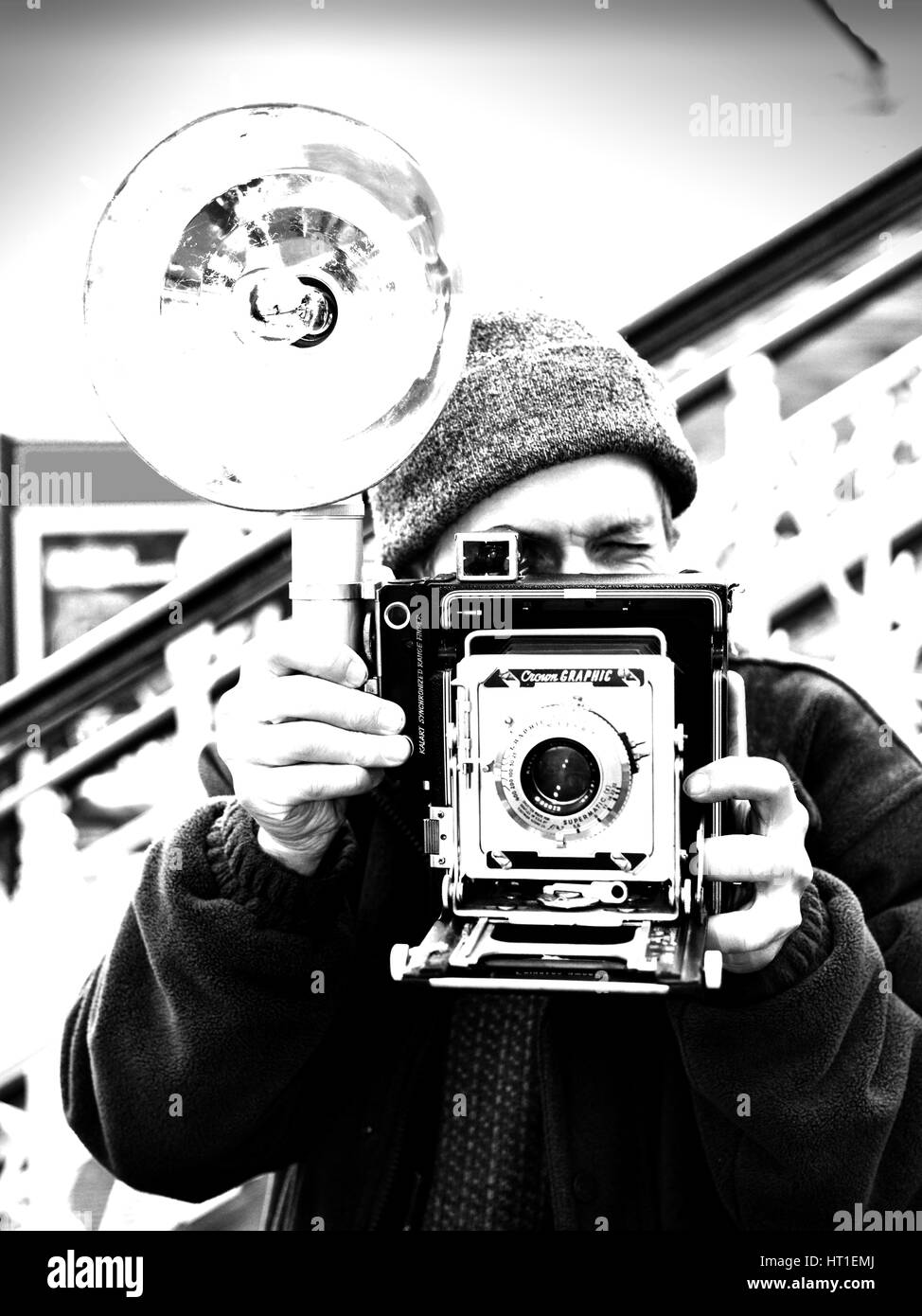 Vintage press photographers Black and White Stock Photos & Images - Alamy