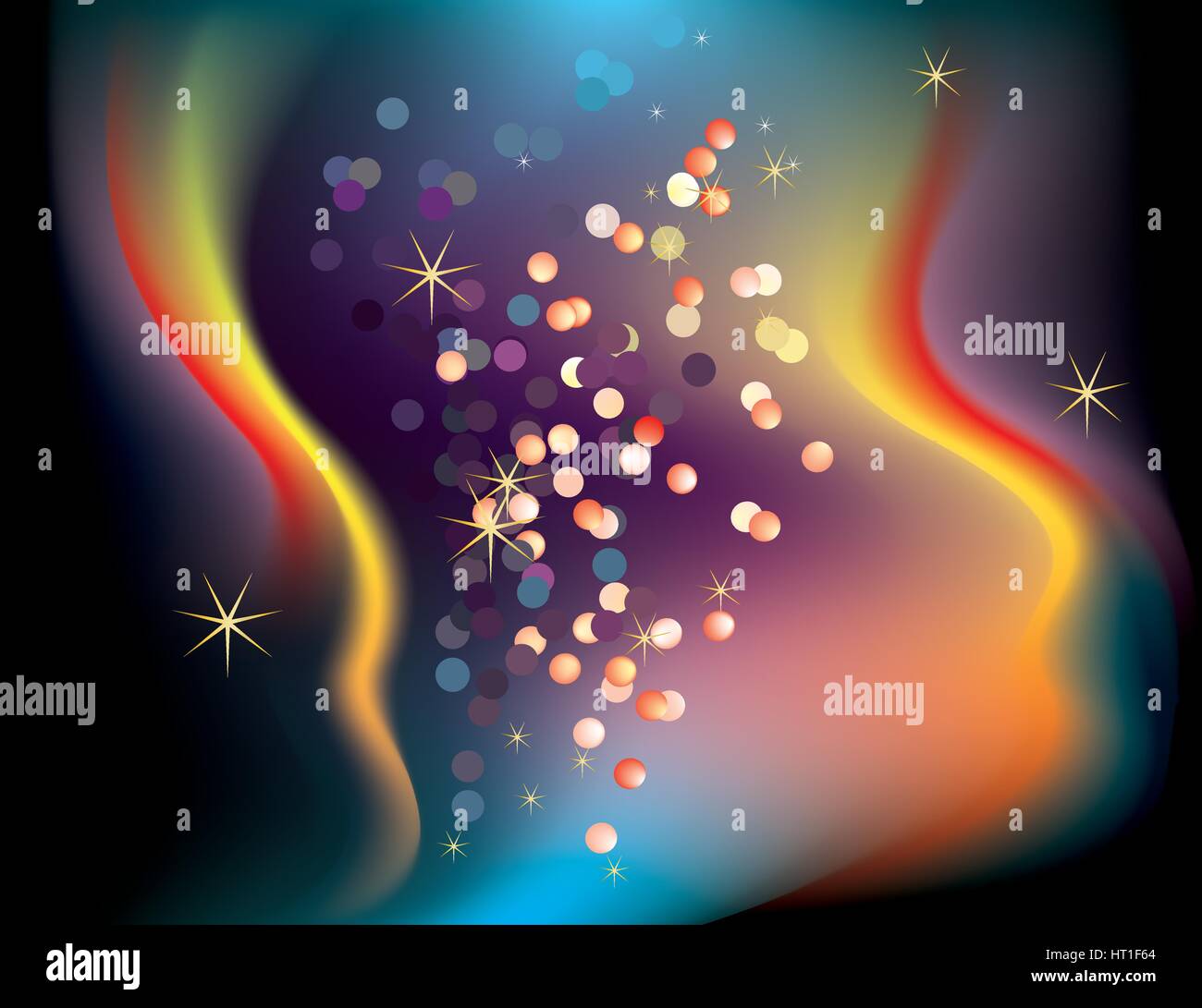 Northern lights red glow Stock Vector Images - Alamy