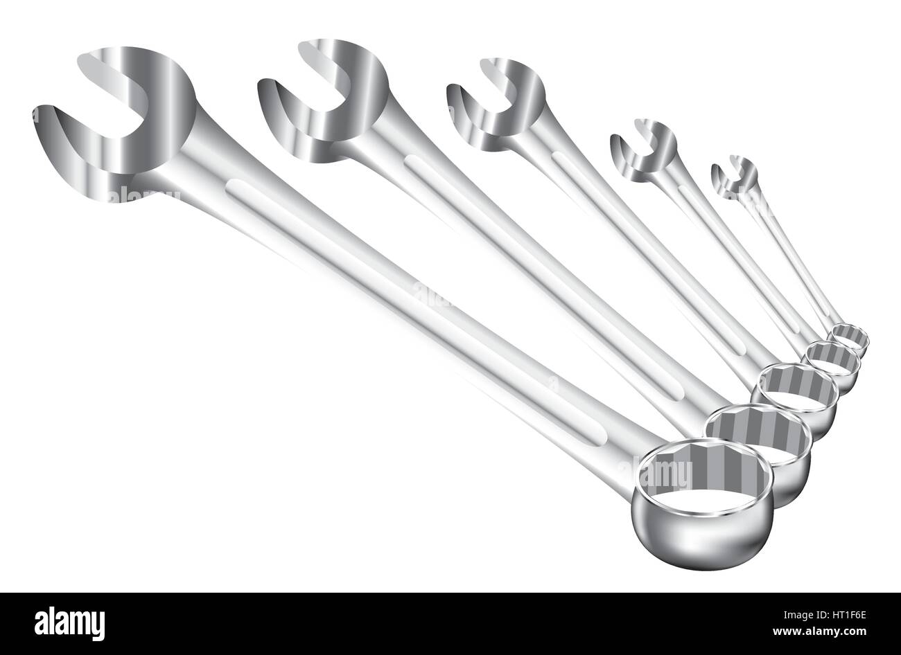 Spanners wrench Stock Vector Images - Alamy