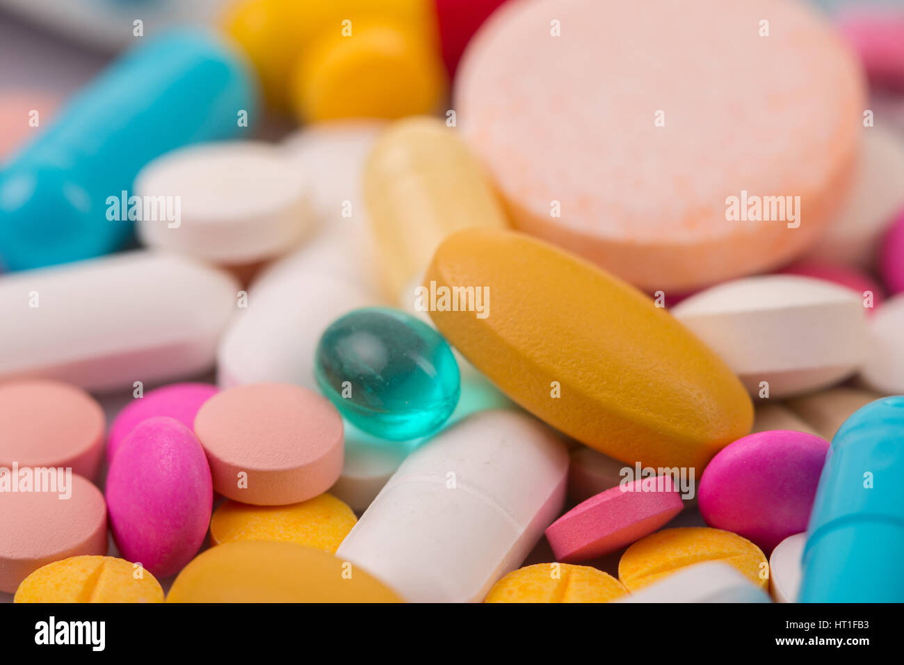 different Tablets pills capsule heap mix therapy drugs Stock Photo - Alamy