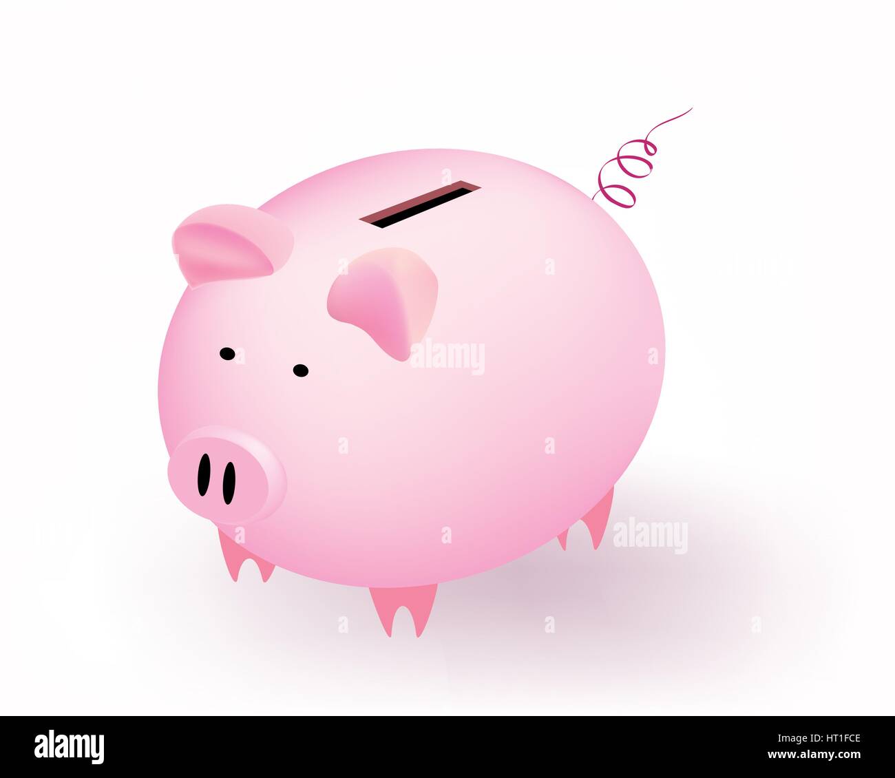 Piggy bank money child Stock Vector Images - Alamy