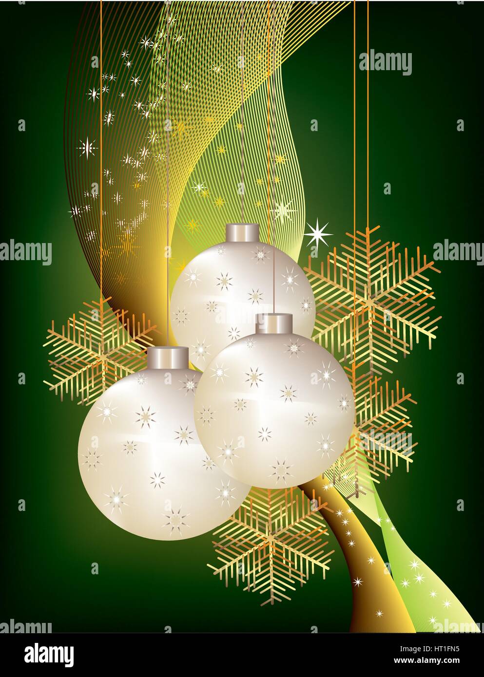 Colorful christmas baubles Stock Vector Images - Alamy