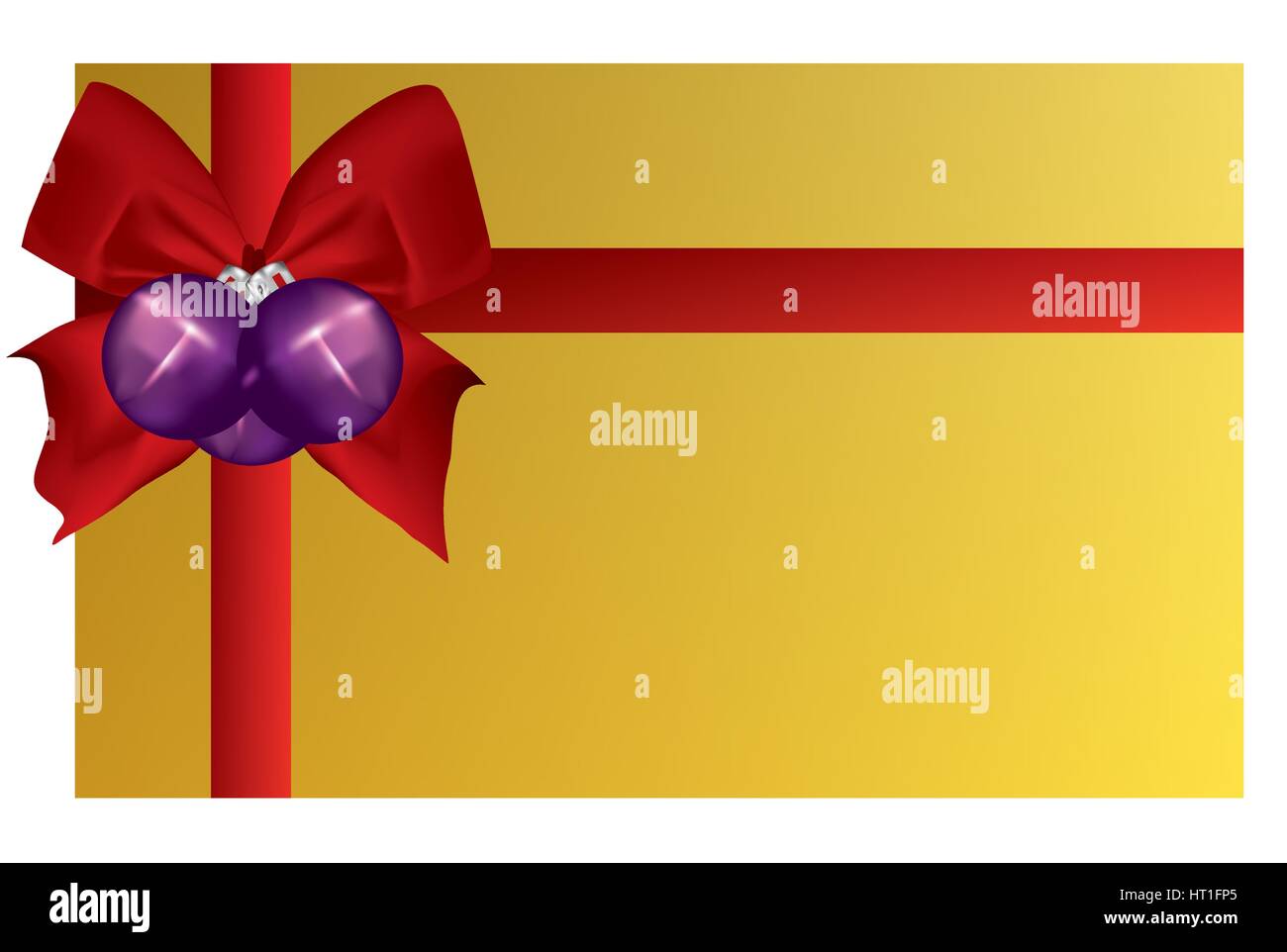 Red present box golden Stock Vector Images - Alamy