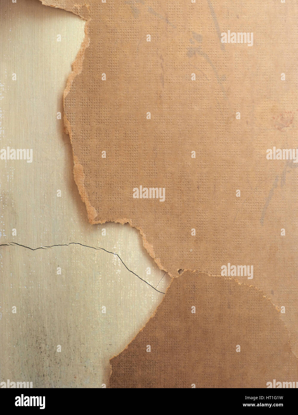 damaged wallpaper edge detached from the wall Stock Photo - Alamy