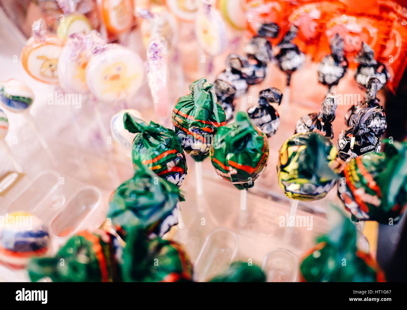 Yummy sweet lollipops Stock Photo - Alamy