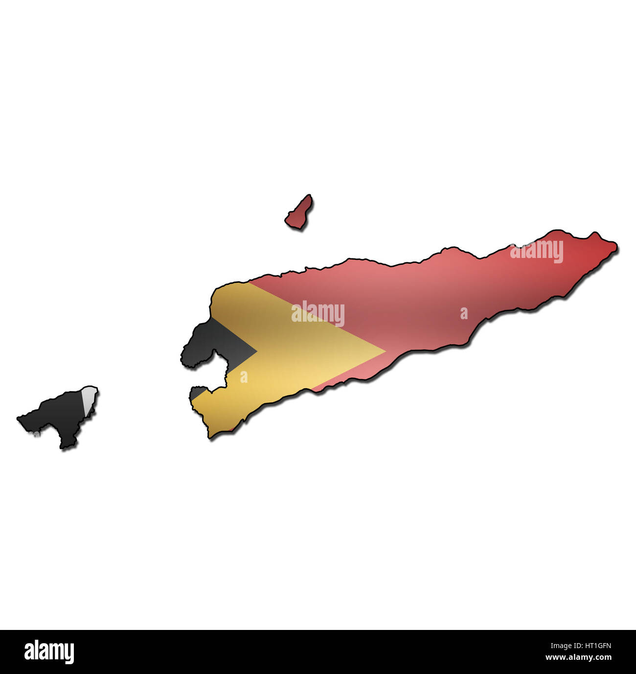 East timor national map hi-res stock photography and images - Alamy