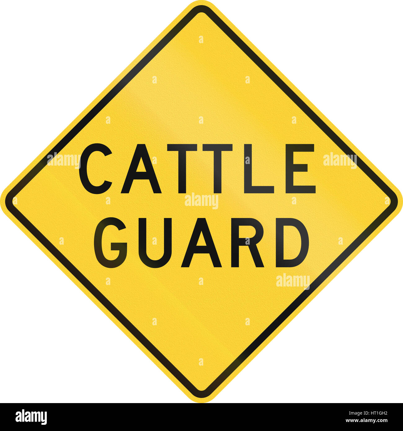 Cattle guard sign hi-res stock photography and images - Alamy
