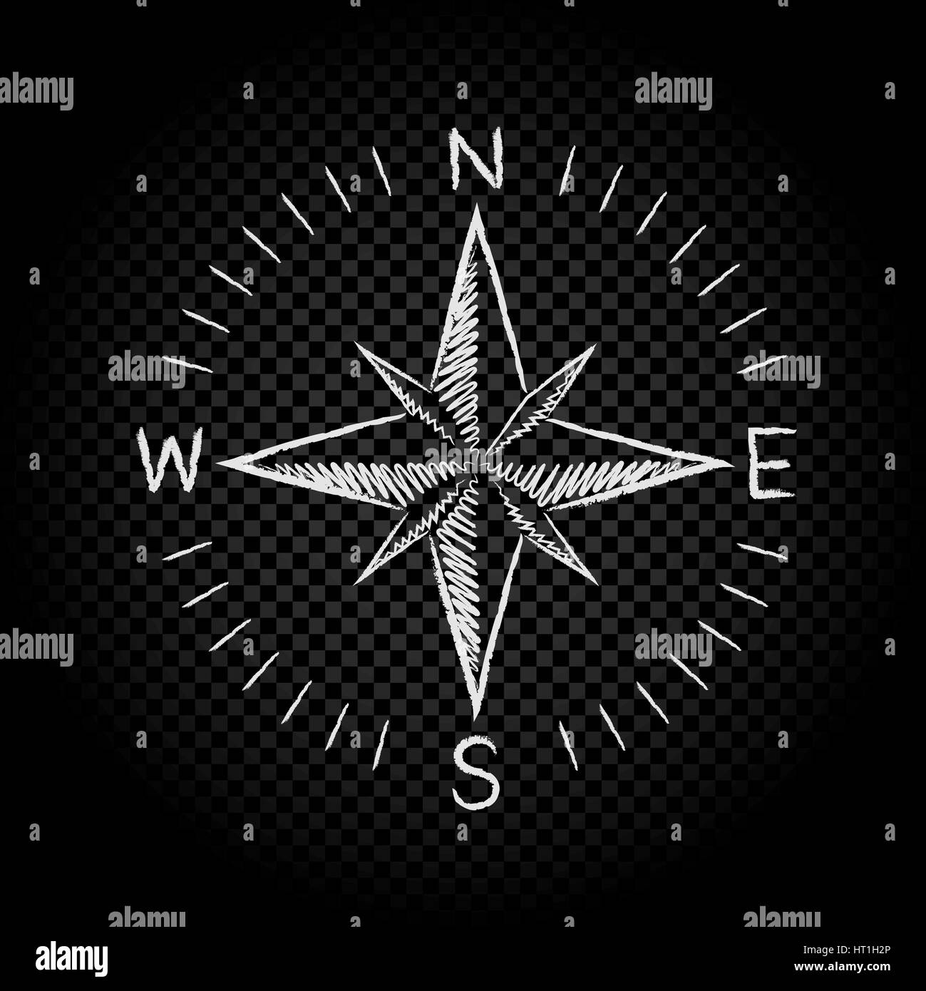 drawing compass directions dark Stock Vector Image & Art - Alamy