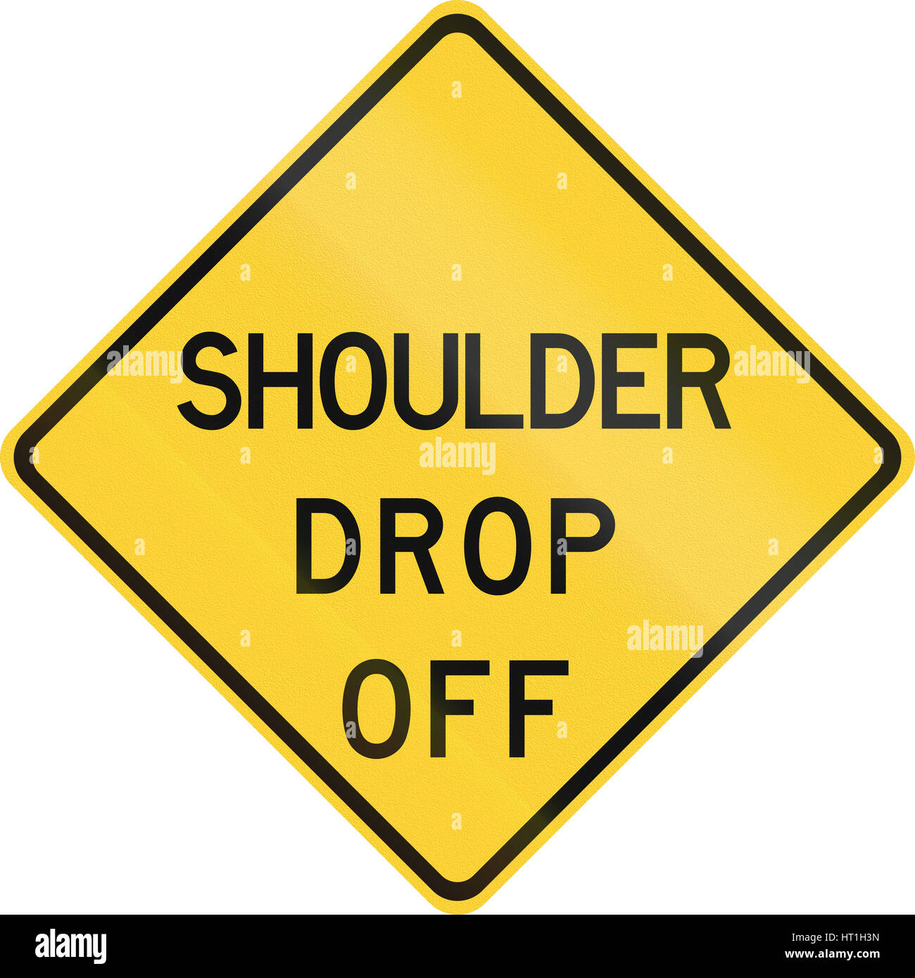 United mutcd road sign shoulder hi-res stock photography and images - Alamy