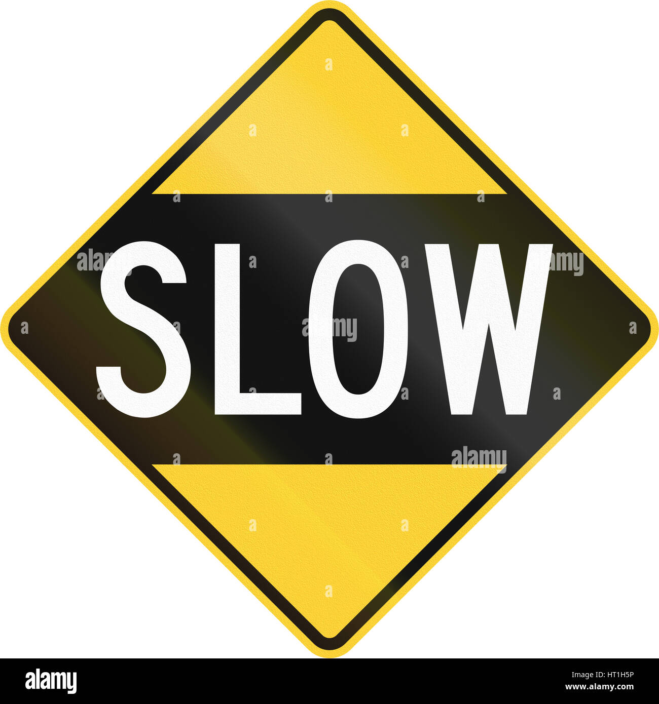 An older version of the road sign in the United States warning drivers ...