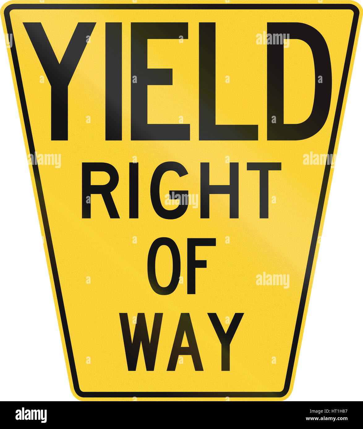 Original version of the Yield Sign in the United States with the ...