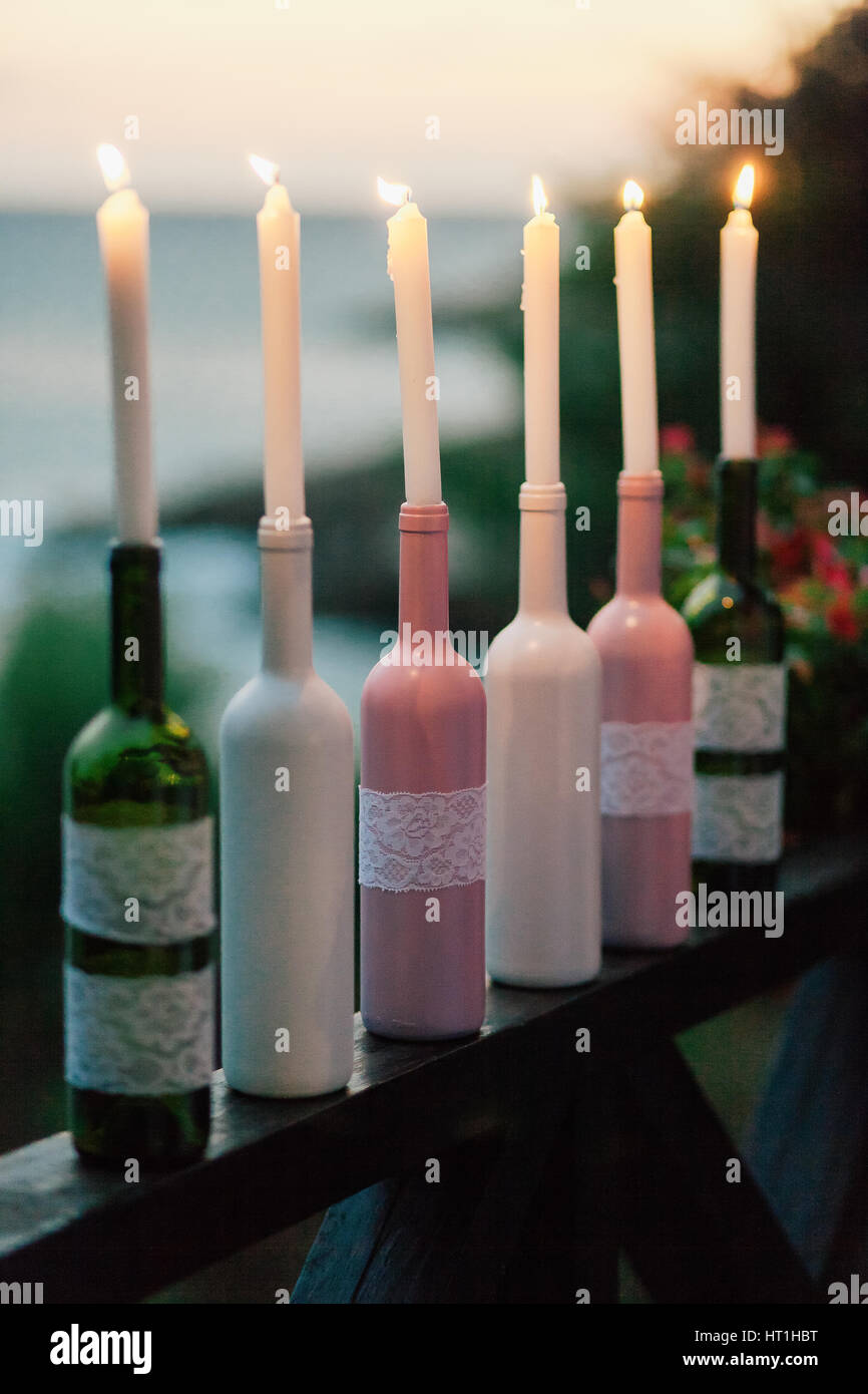 collection of candles Stock Photo - Alamy