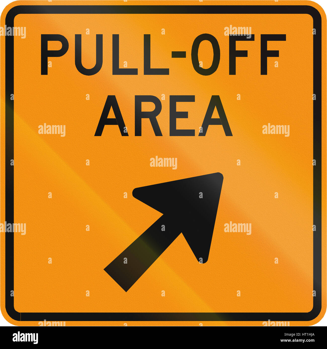 Road sign used in the US state of Virginia - Pull-Off area Stock Photo ...