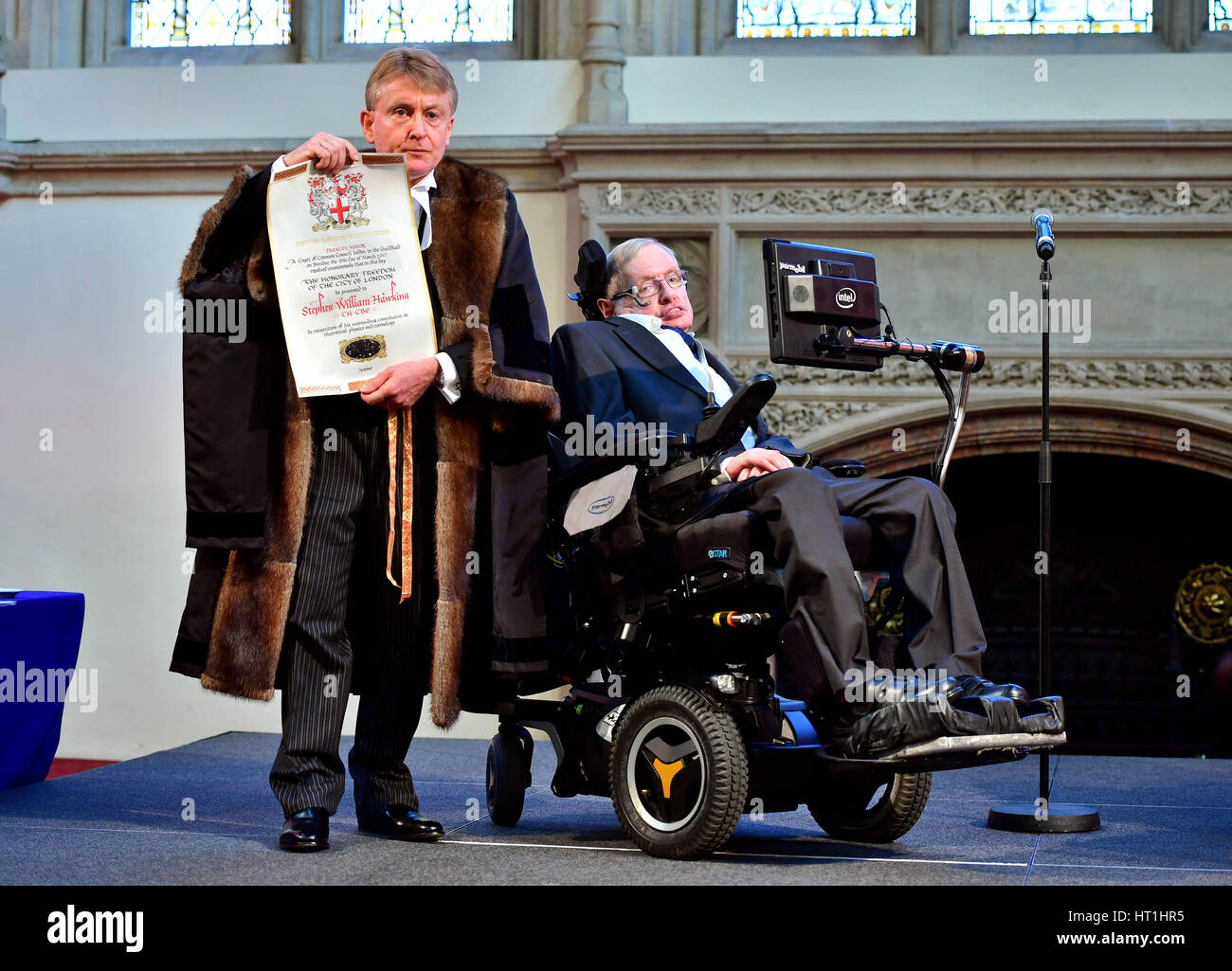 Professor Stephen Hawking receives the Honorary Freedom of the City of ...