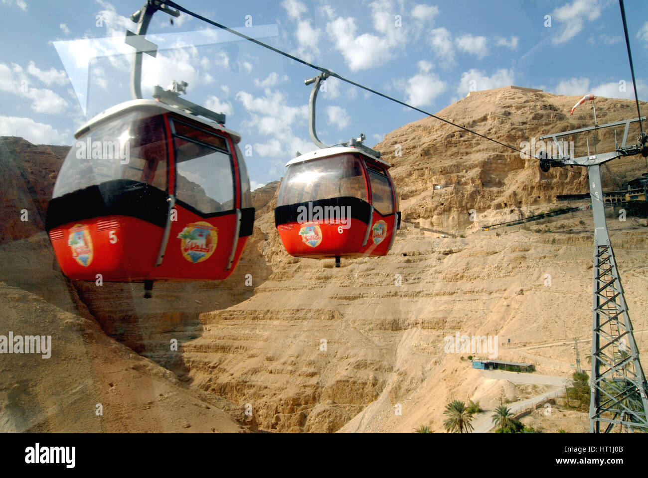 The cableway leads to Orthodox Monastery of Saint Georg on the Mount of ...