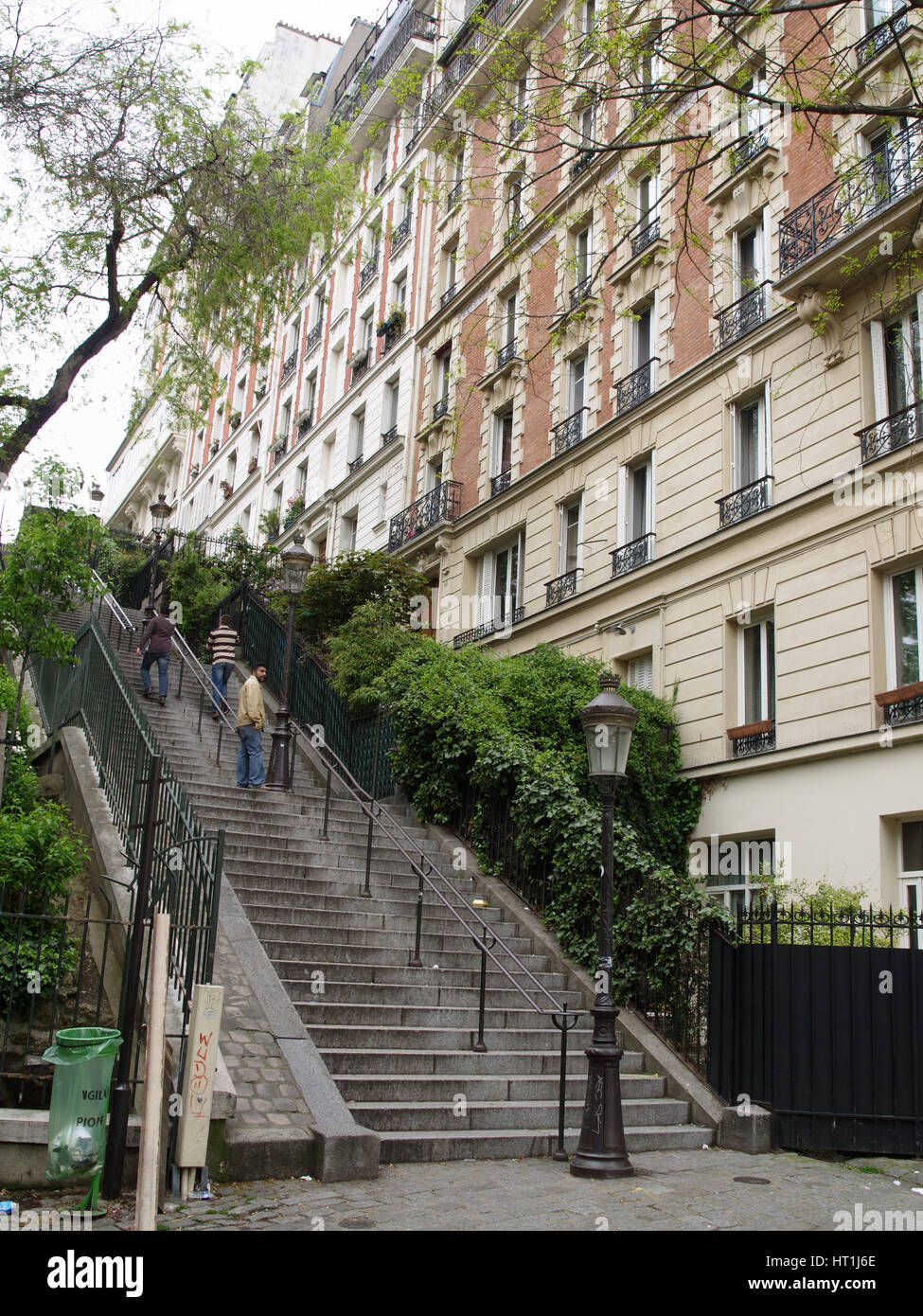 Steps leading to Basilica of the Sacred Heart of Paris, commonly known ...