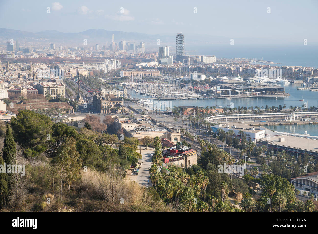 Barcelona view hi-res stock photography and images - Alamy