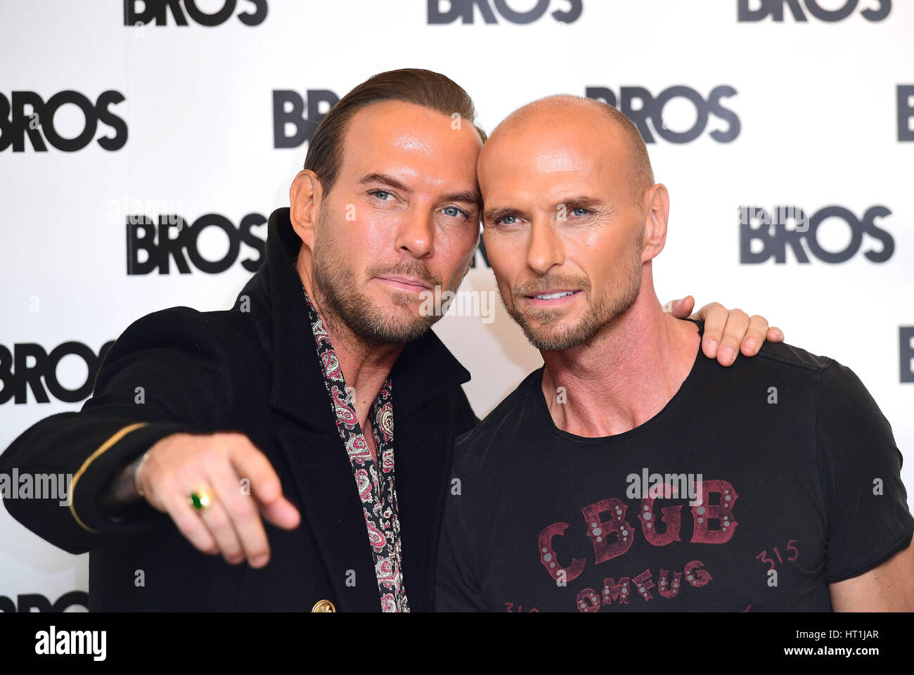File photo dated 05/10/16 of Matt (left) and Luke Goss from eighties ...