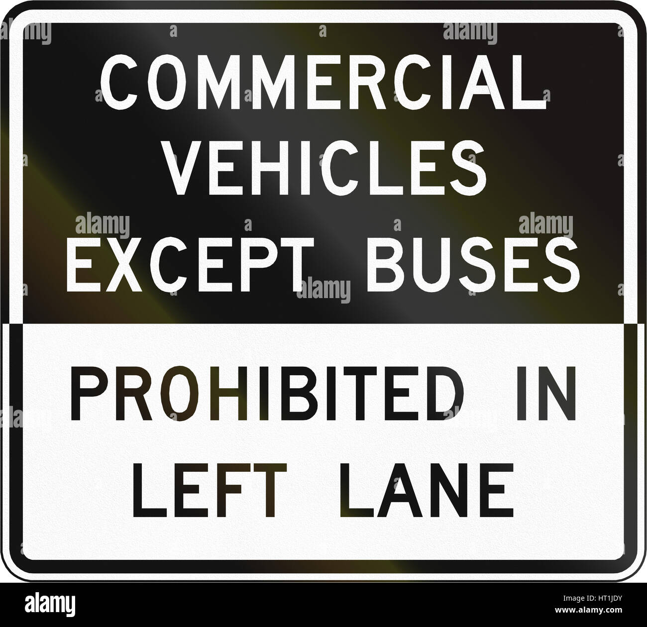 Except buses road sign hi-res stock photography and images - Alamy