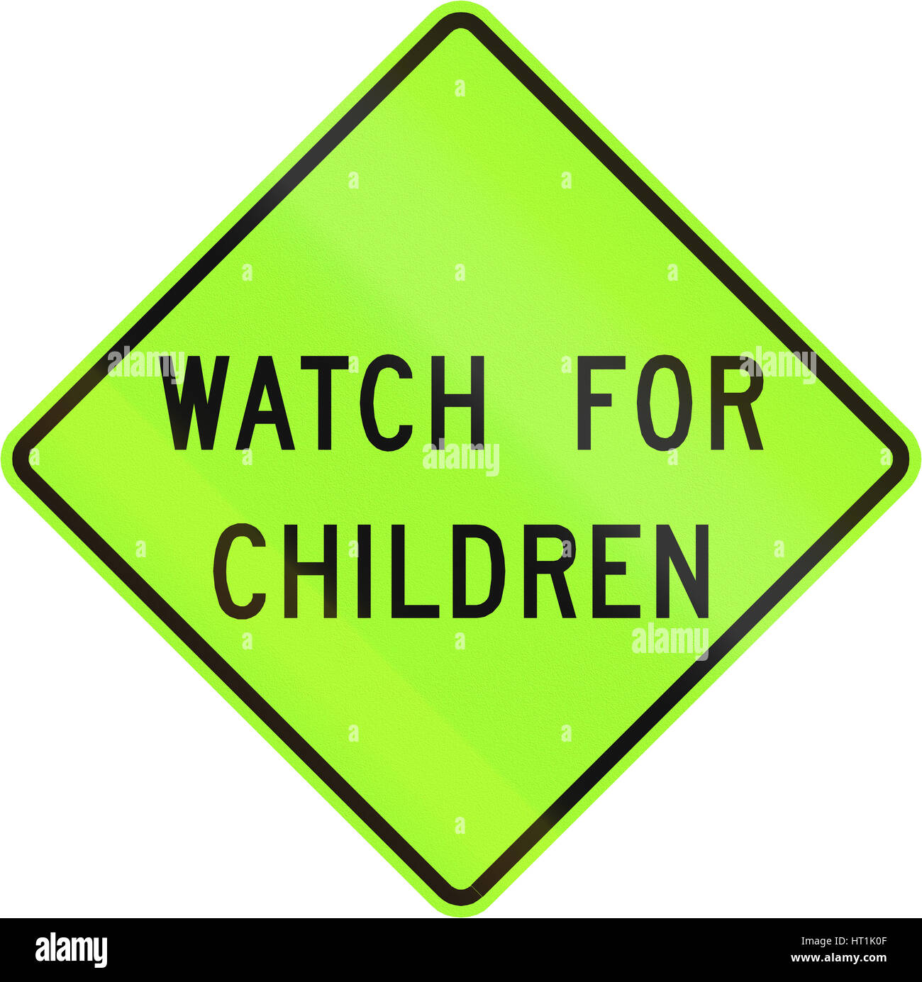 Road sign used in the US state of Virginia - Watch for children Stock ...