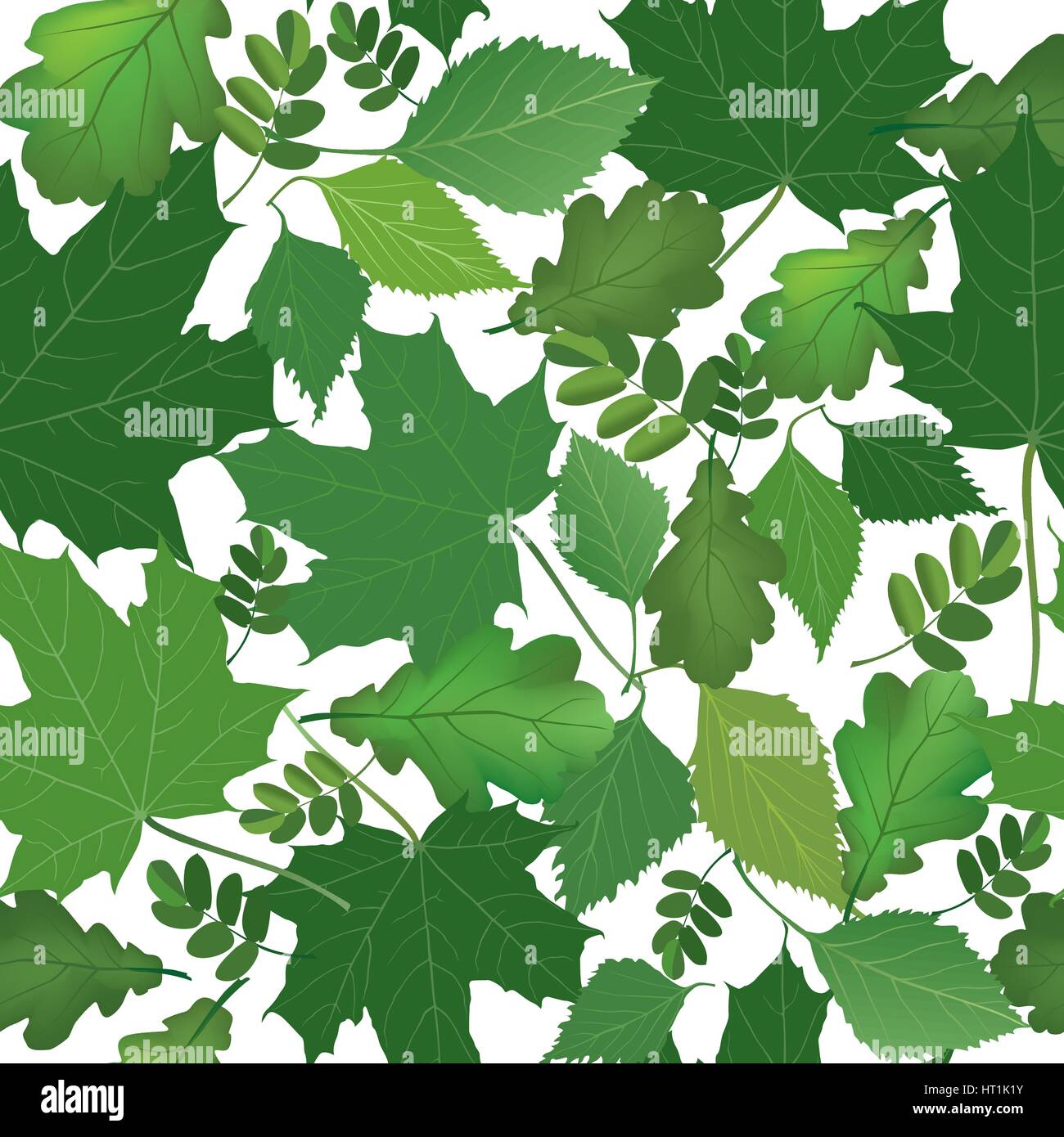 Floral pattern with leaves, Leaf swirl seamless background. Nature ...