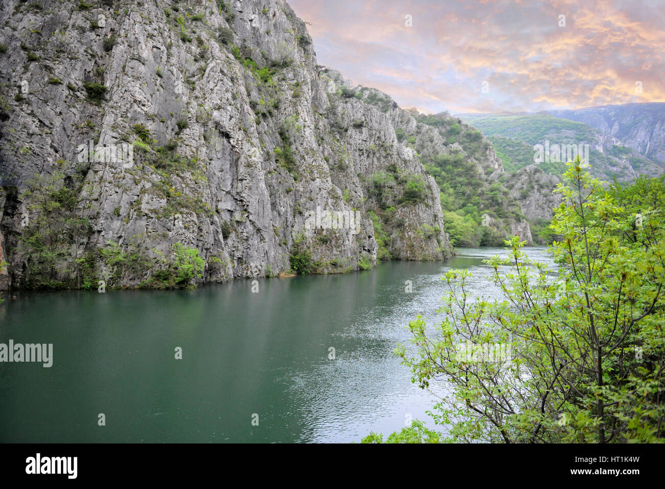 Small lake in the mountains. Natural attractions Stock Photo - Alamy