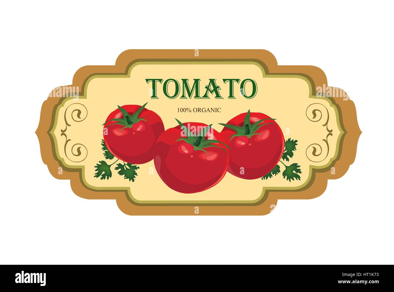 Tomato label. Vegetable logo. Retro sticker of natural product tomatoes Stock Vector Image & Art ...