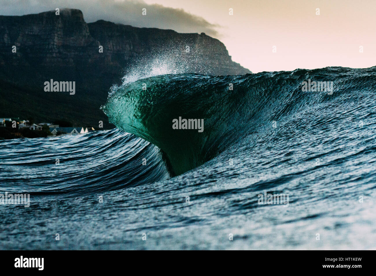 Wave About to Break Stock Photo - Alamy