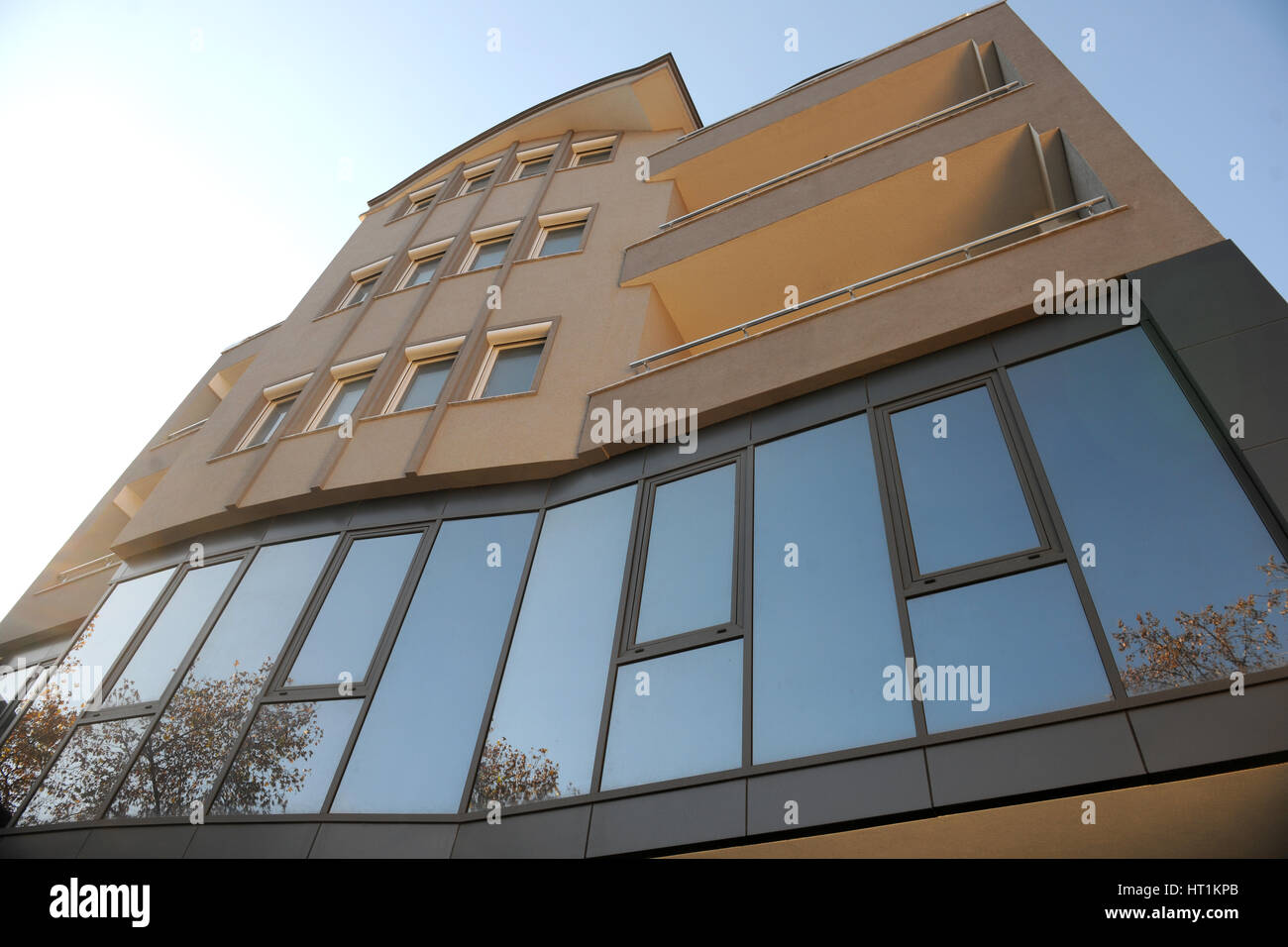 Facade of the building with beautiful aluminum windows Stock Photo - Alamy