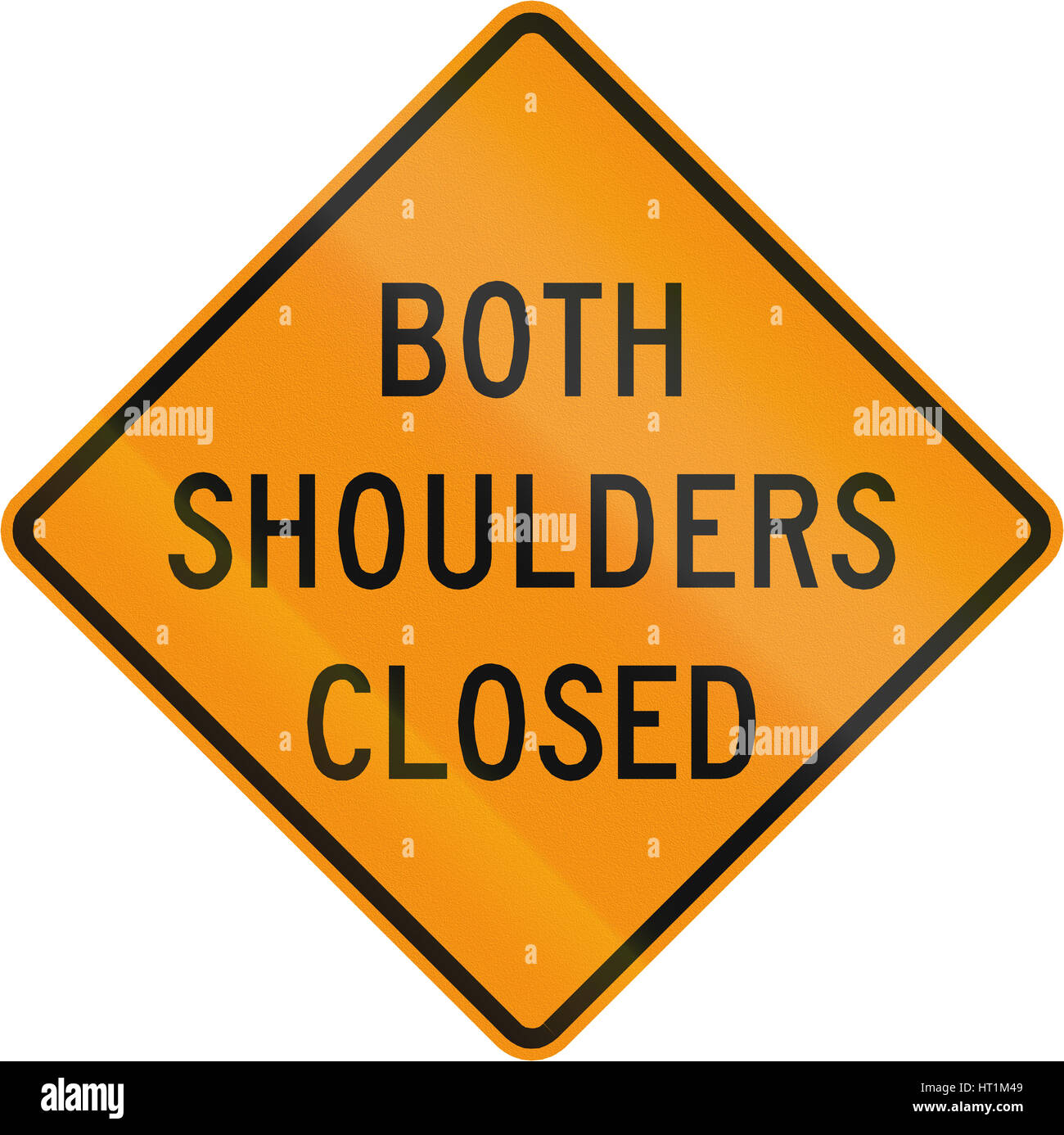 United mutcd road sign shoulder hi-res stock photography and images - Alamy