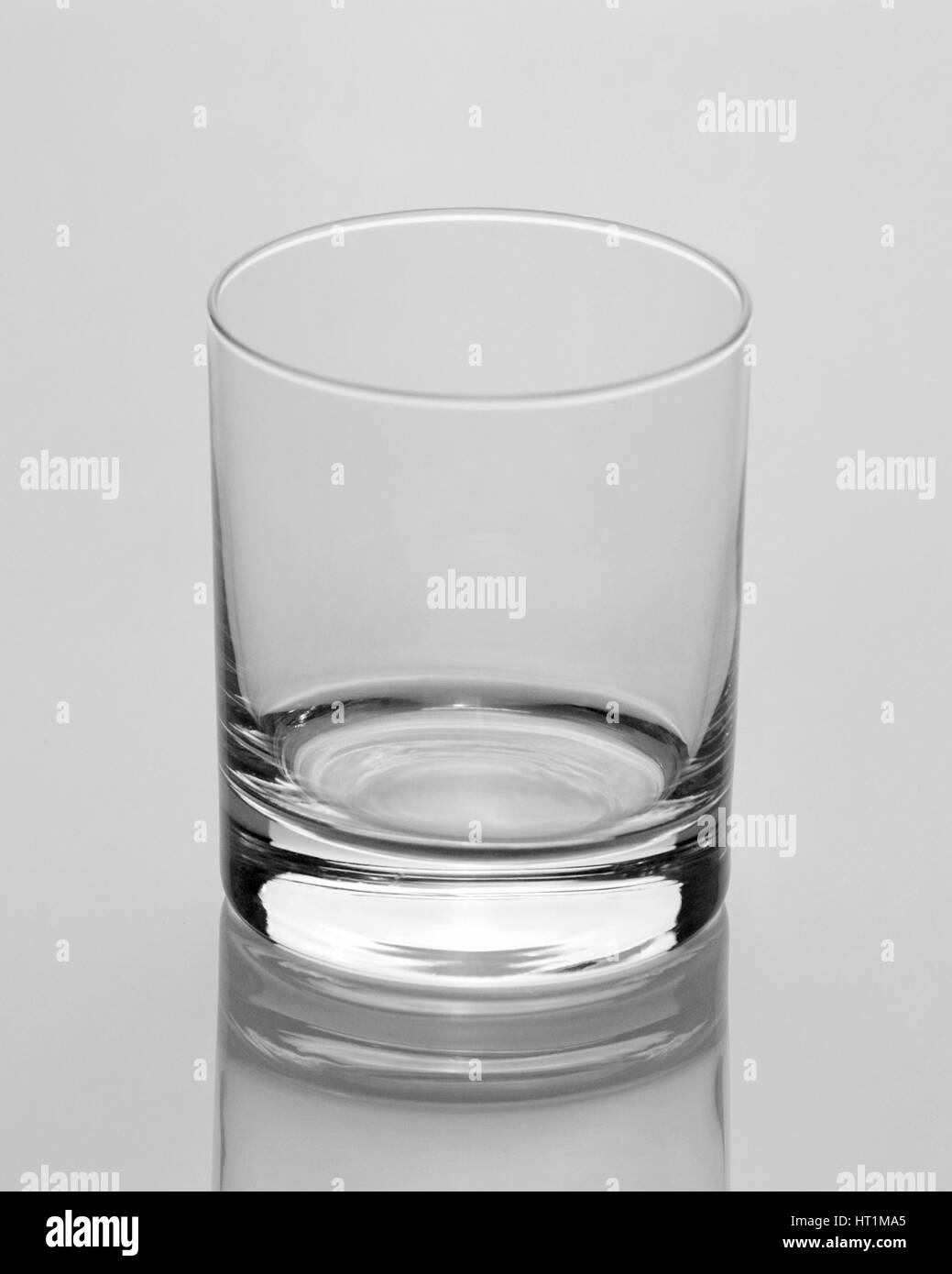 Empty glass for water isolated white background Stock Photo - Alamy