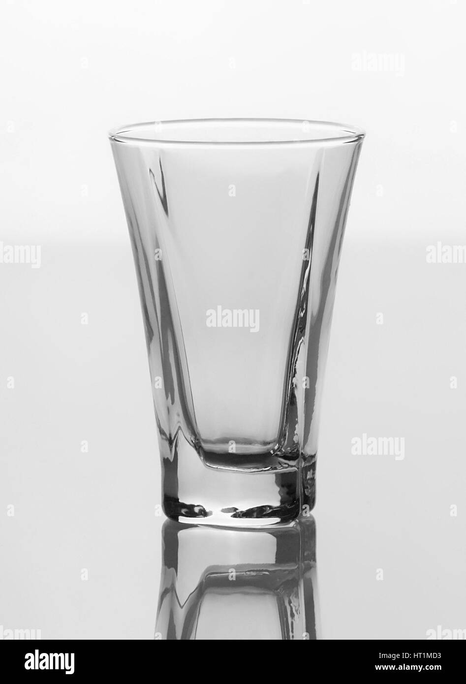 Empty glass isolated on white background Stock Photo - Alamy