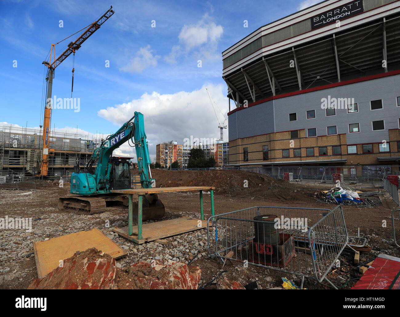 Demolition continues at the Boleyn Ground as West Ham's old stadium is ...