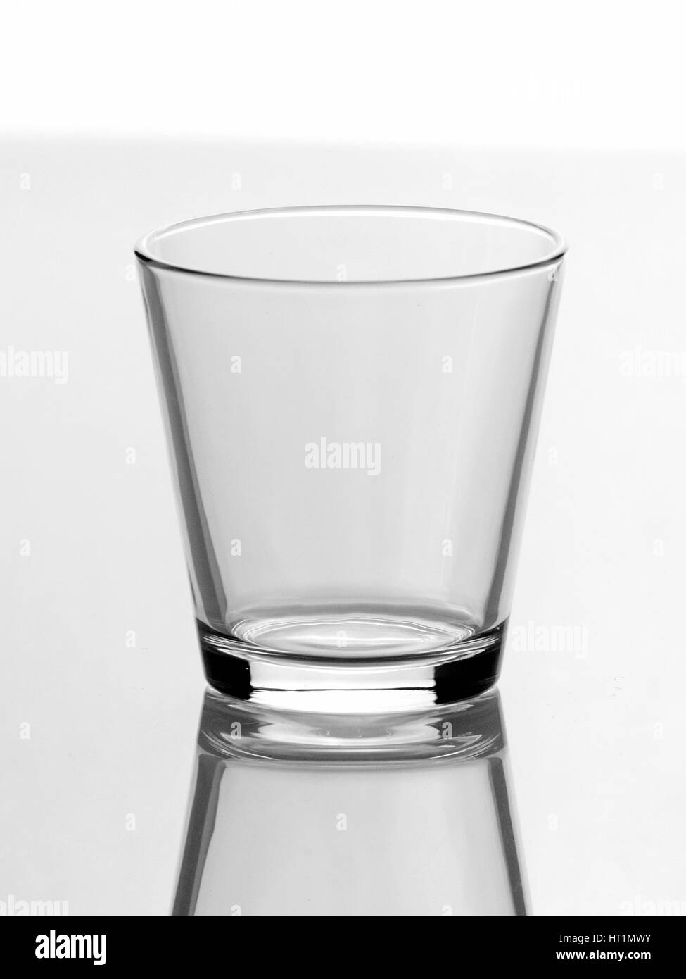 Empty glass for water isolated on white background Stock Photo - Alamy