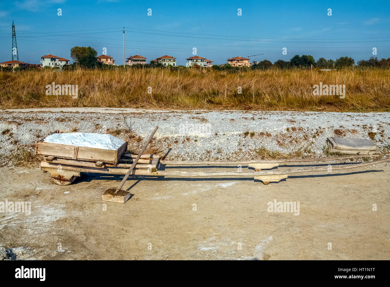 Italy Emilia Romagna Cervia salt flats Stock Photo - Alamy