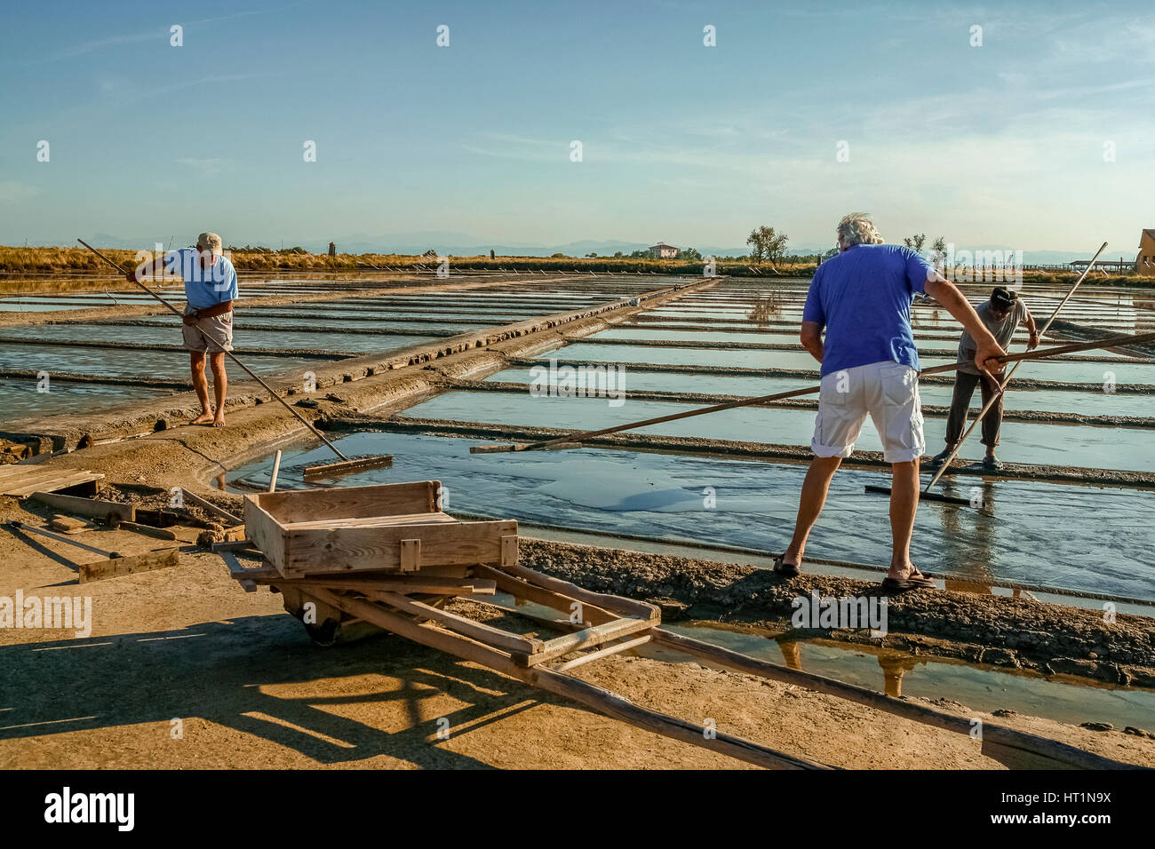 Italy Emilia Romagna Cervia salt flats Stock Photo - Alamy